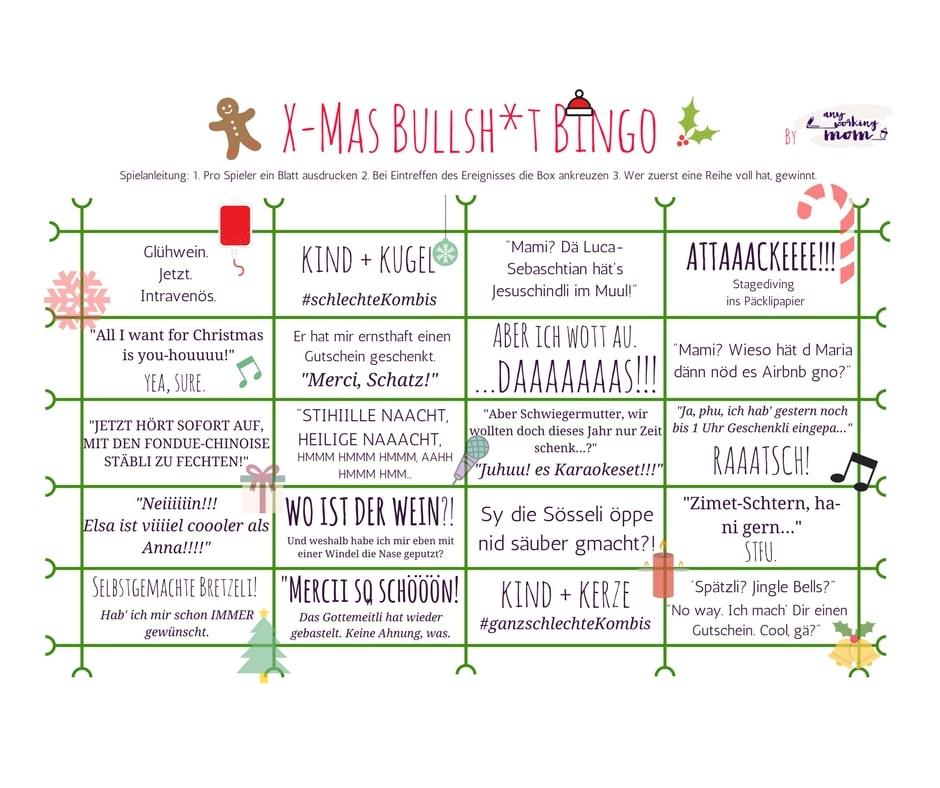 X-Mas Bullsh*t Bingo - mal ehrlich